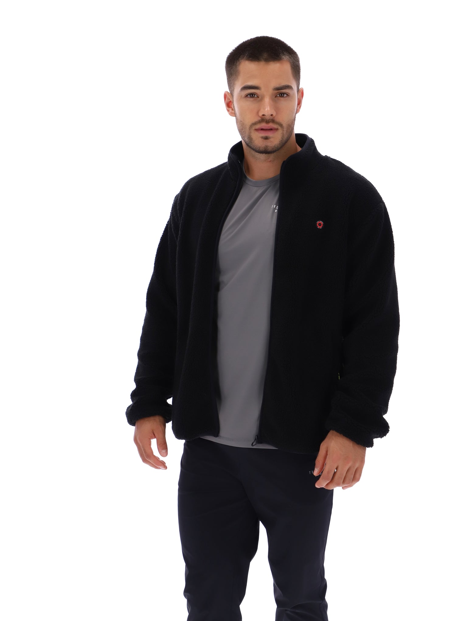 JAY Borg Fleece Zip-Up Track Jacket